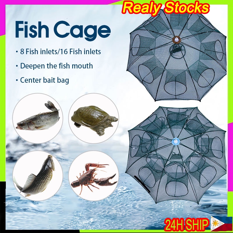 Folding Umbrella fish Net Multi-specification umbrella net Shrimp Cage ...