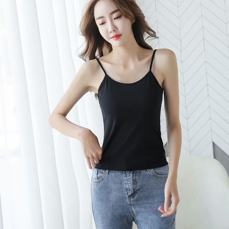 Buy 1 white spag strap and get 1 white spag strap women's teen top top ...