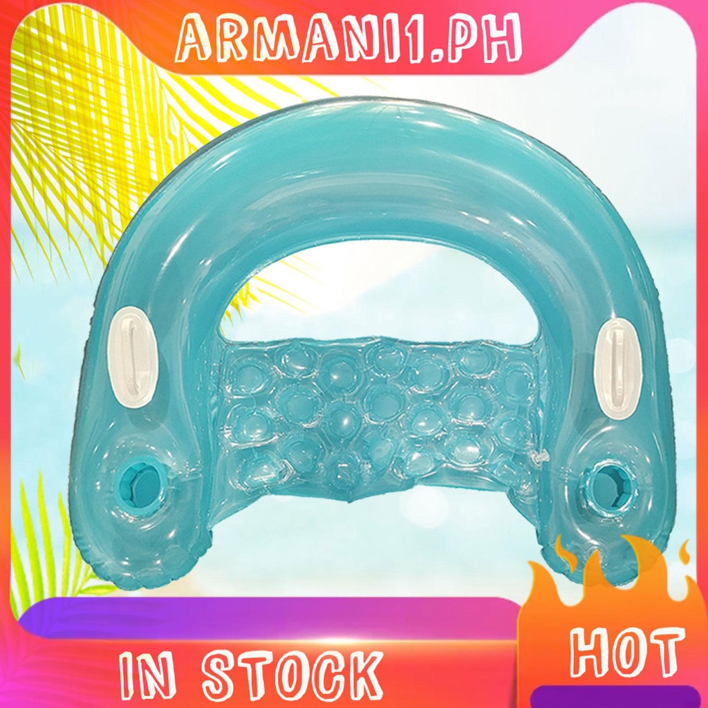 PVC Swimming Pool Floating Chair with Cup Holder and Repair Stickers ...