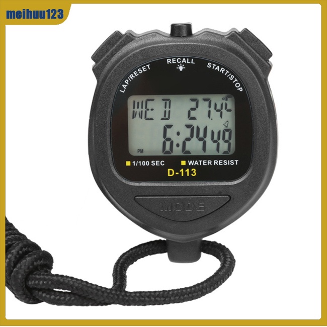 FNC Sport Stopwatch Timer Professional Recall Stop Watch Large Display ...
