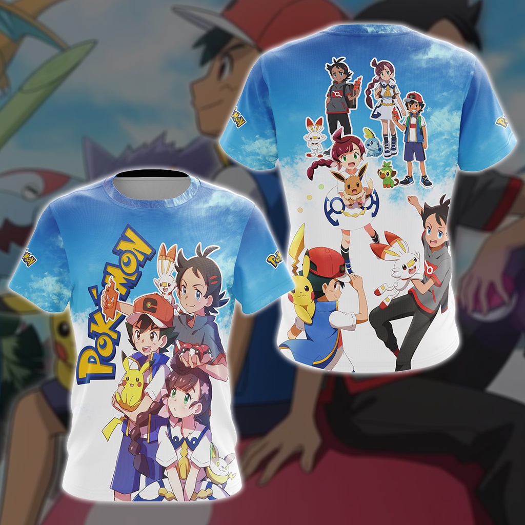 Pokemon Ash Ketchum Anime Manga 3D Print T-shirt | Shopee Philippines