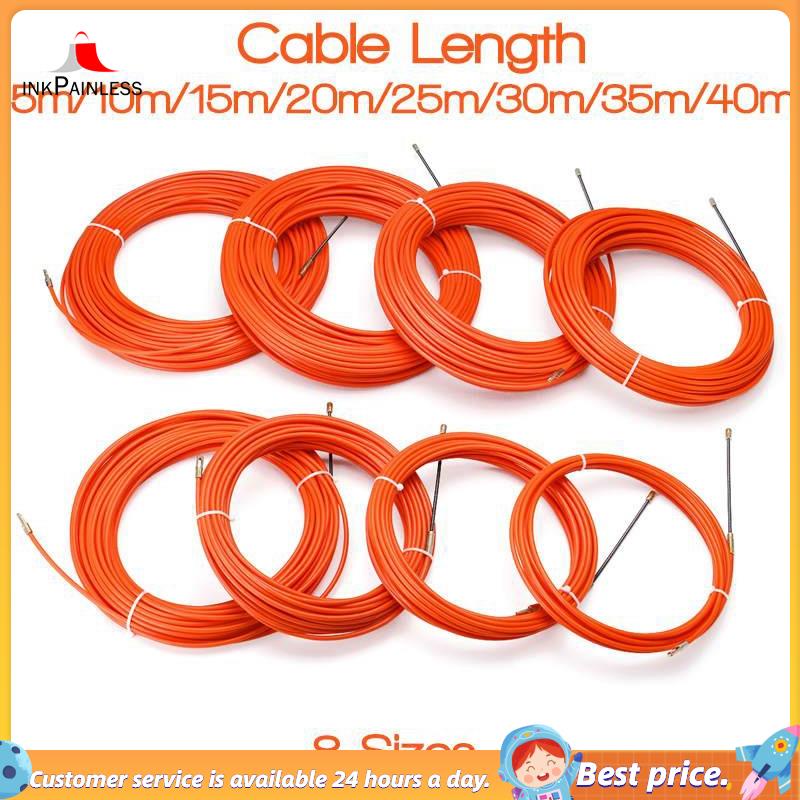 【inkpainless】4Mm Orange Guide Device Nylon Electric Cable Push Pullers ...