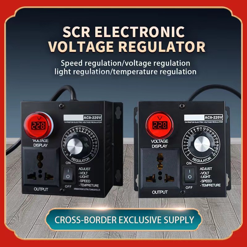 KL AC 220V 4000W voltage regulator portable temperature speed ... KL AC 220V 4000W voltage regulator portable temperature speed ...