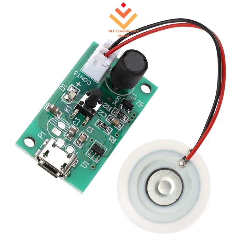 Ultrasonic Atomizer Humidifier Module Micro USB Fog Mist Maker Fogger ...