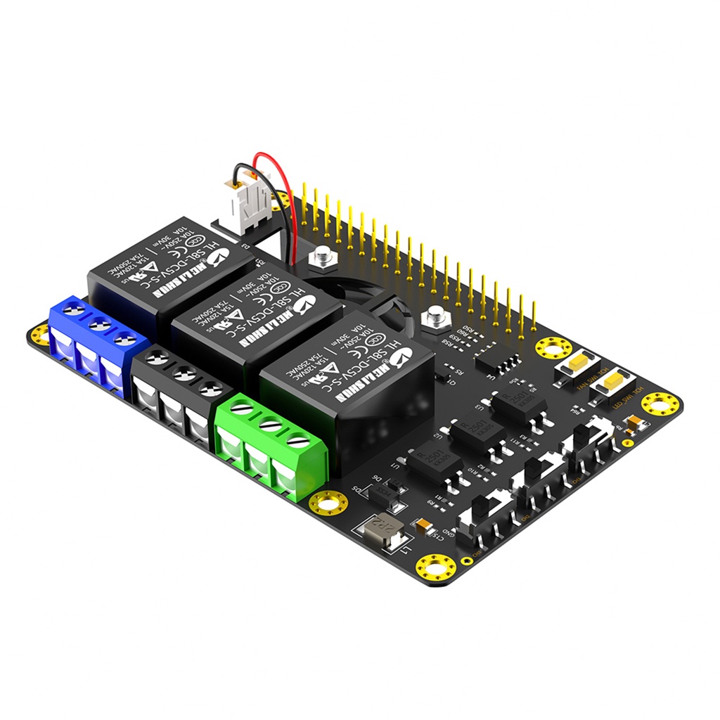 JMT RPi Power Relay Board Expansion Module with Dual Cooling Fan ...