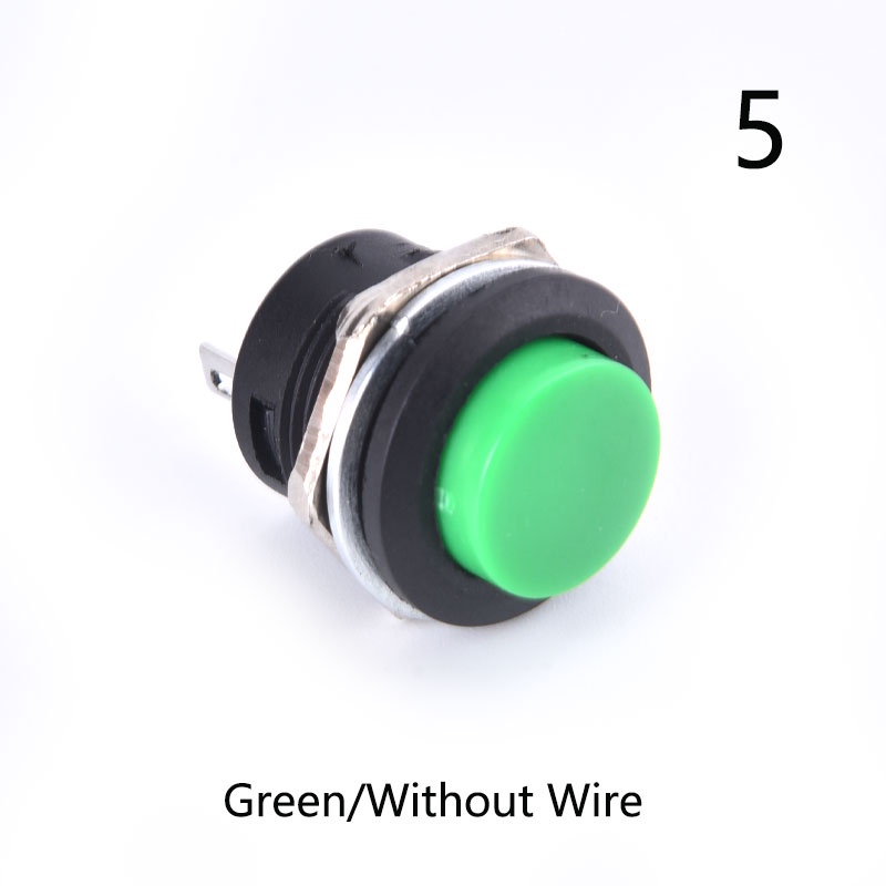 Meuctiffy 16mm 12V-24V Waterproof Car LED Power Push Button Momentary ...