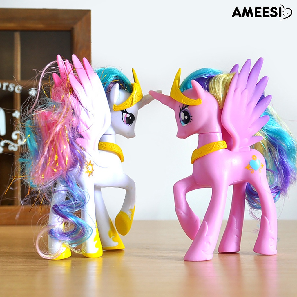 Ameesi 1Pc 14cm My Little Pony Moon Princess Action Figure PVC Doll ...