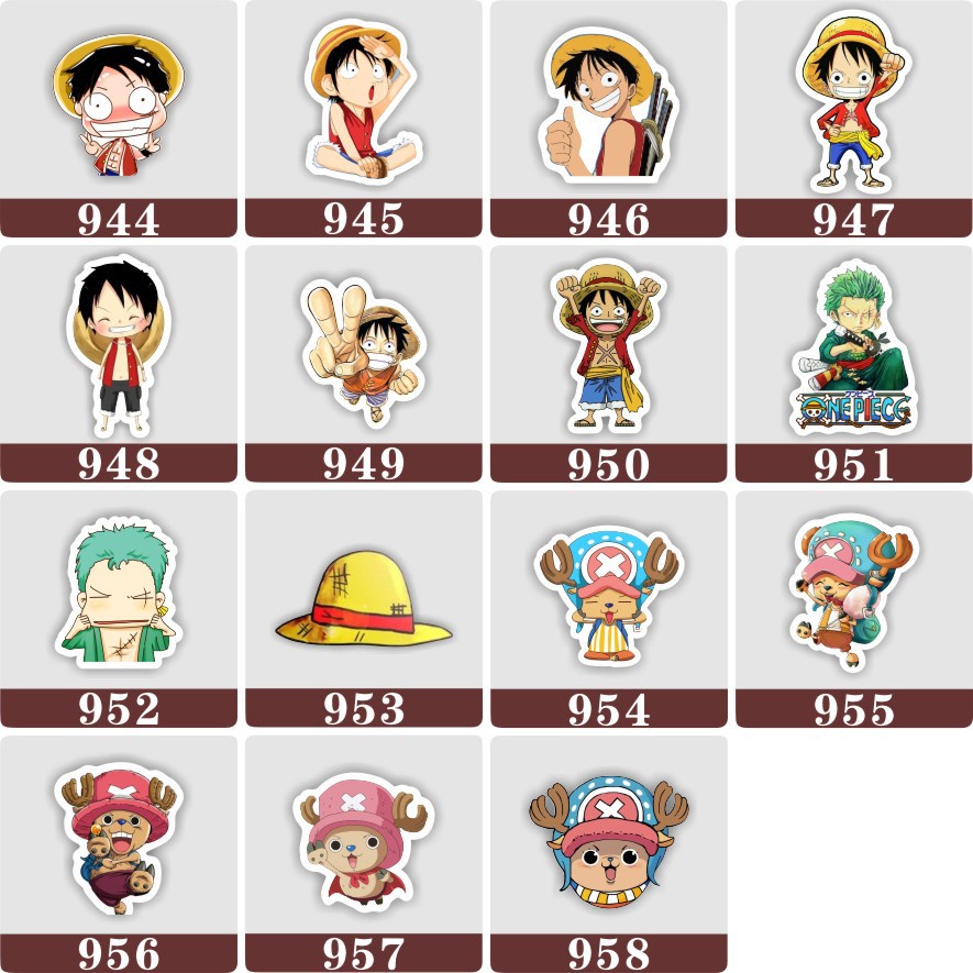 Japanese Korean ins Style Cartoon Cute Acrylic Brooch One Piece Luffy ...