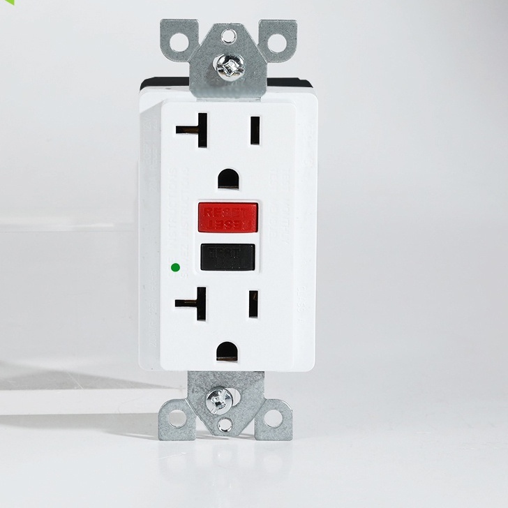 AC120V 20A Wall Outlet GFCI Smart Ground Fault Leakage Protection ...