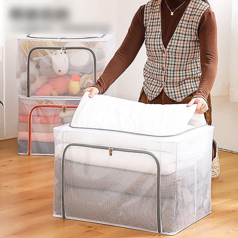 Foldable Clothes Storage Bins Stackable Torage Bins Large Closet Box ...