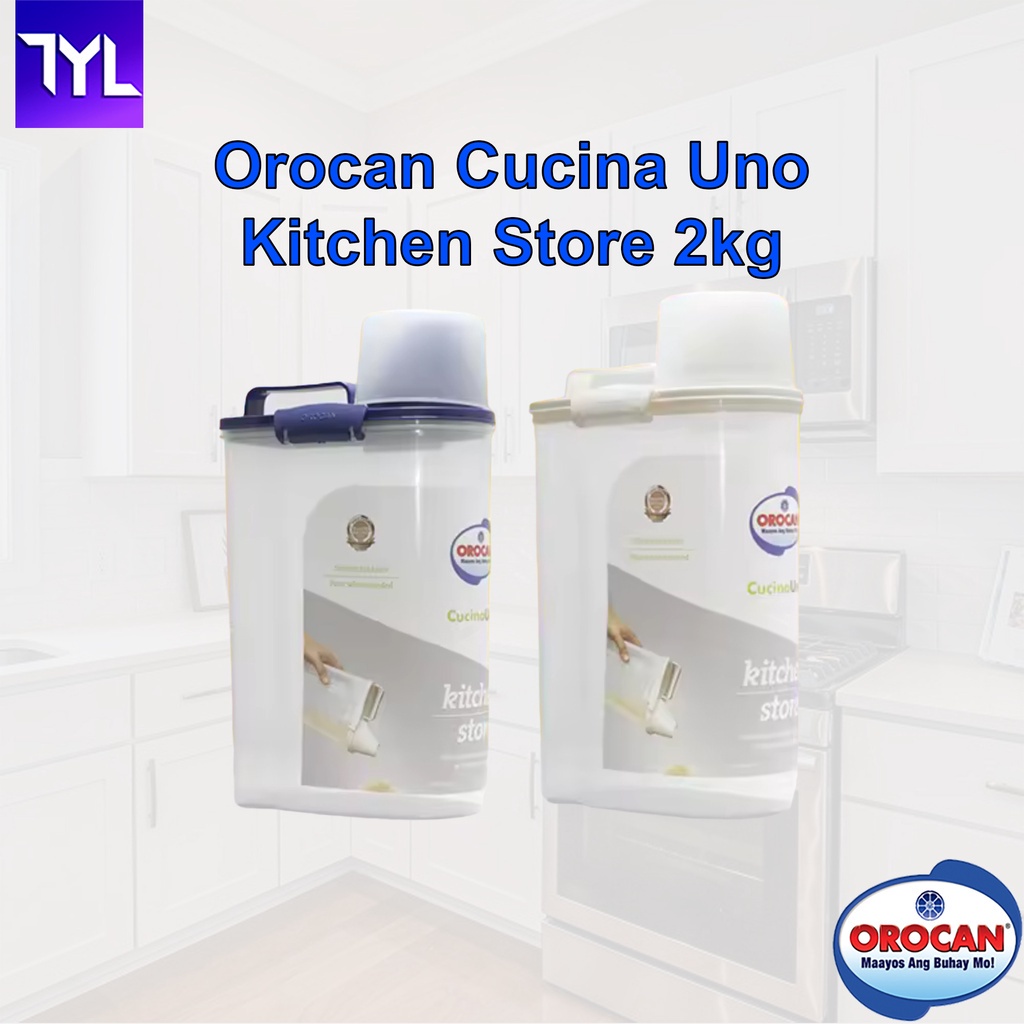 Orocan Cucina Uno Kitchen Store 2kg Food Storage Rice Cereal Grain Oat ...