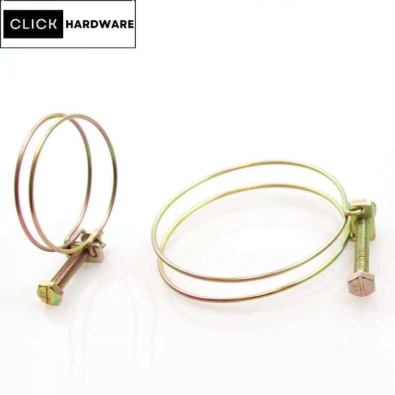 DOUBLE WIRE HOSE CLAMP CLIP radiator hose clamp 10mm-25mm CLICK ...