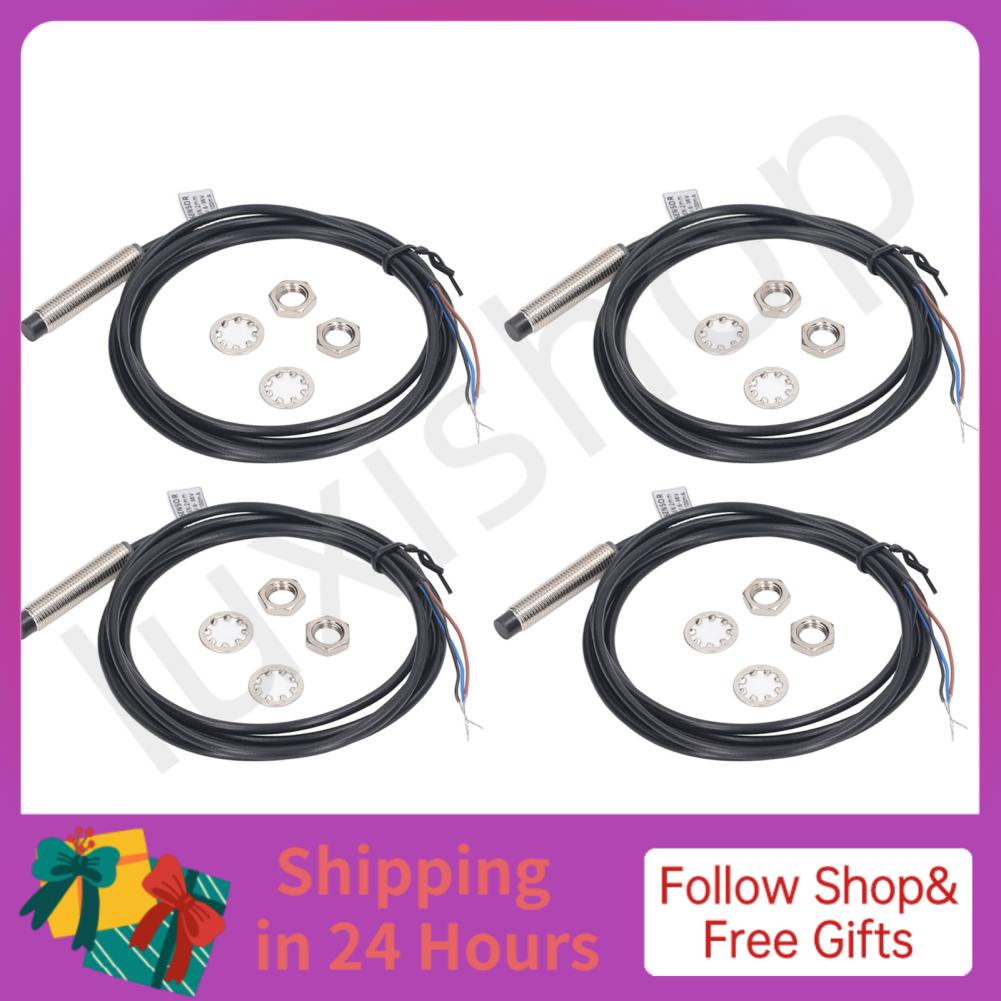Iuxishop Proximity Sensor 4 Set Inductive Switch 2mm Detecting Distance ...