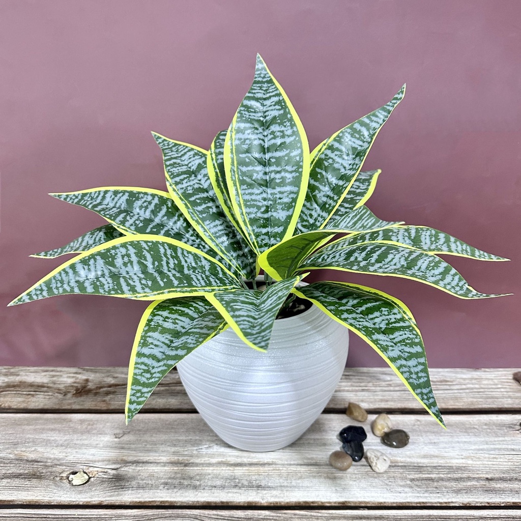 7-pronged Forin Leaf Simulation Bonsai Green Plant Tiger Pilan Nordic ...