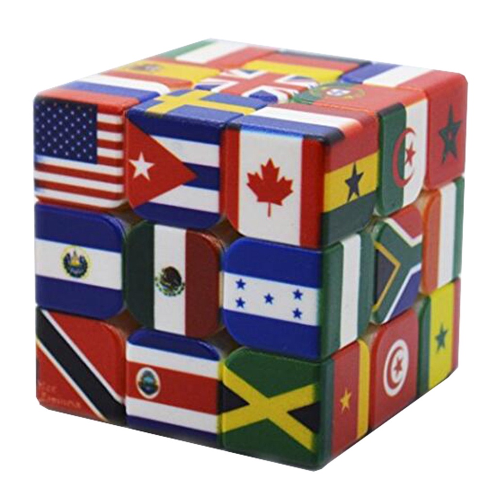 3x3x3 National Flags Cube 3×3 Professional National Flag 3×3 Cube ...