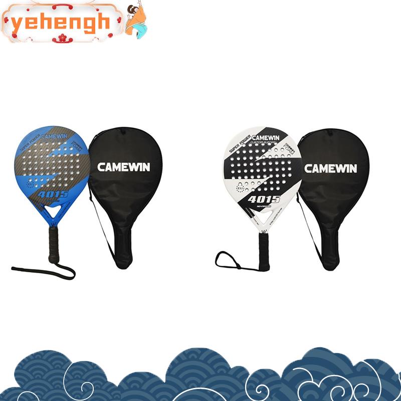 Camewin Padel Racket Beach Tennis Carbon Fiber and EVA Smooth Surface ...