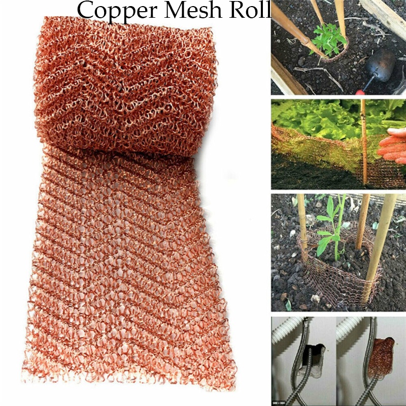 Copper Mesh Roll Bird Rodent Repellent Stopper Knitted for Distilling ...