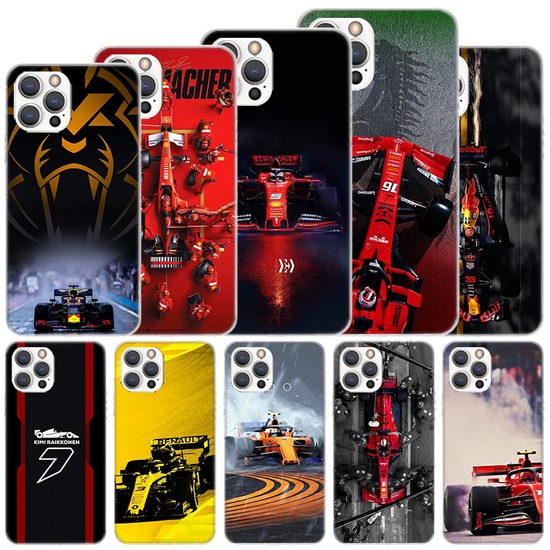 2024 For Formula 1 F1 Car Soft Case For iPhone 11 12 13 Mini 14 Pro Max ...