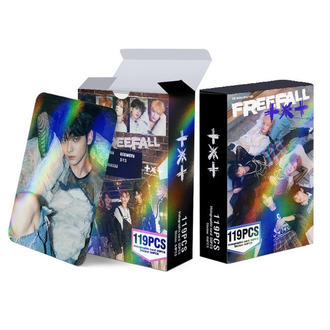 50-119pcs TX-T Holographic Laser Photocards FREEFALL Beomgyu Soobin ...