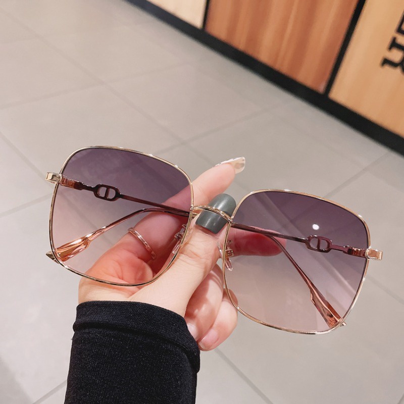 Women Fashion Rimless Beach Gradient Sunglass Original Lady Retro ...
