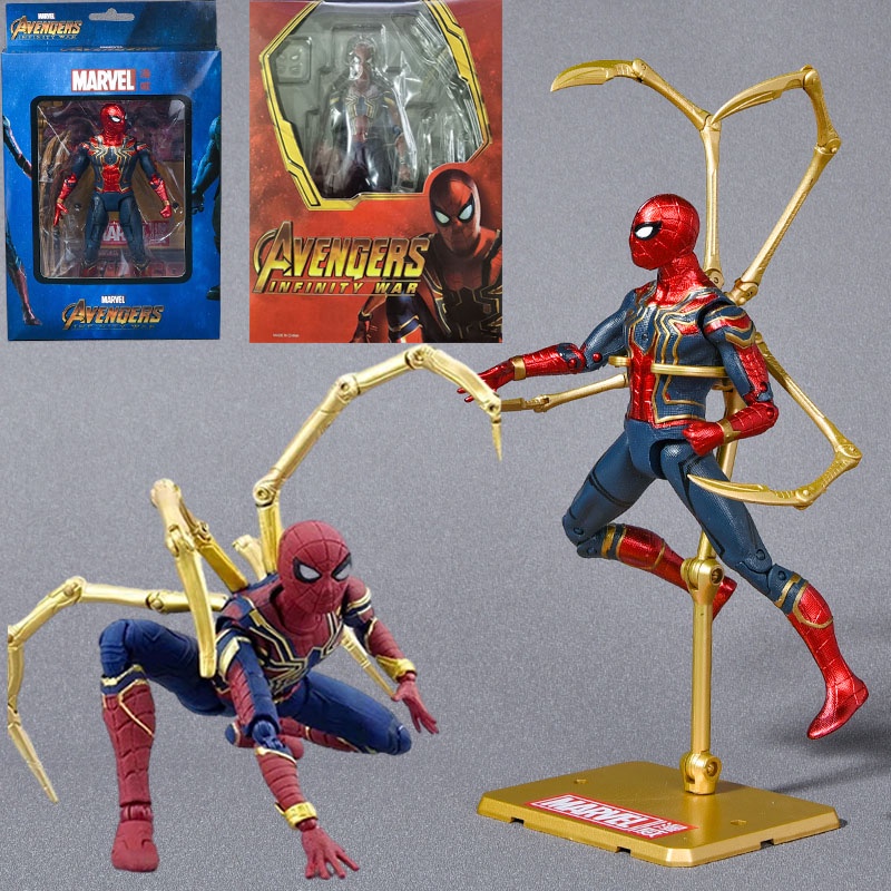 Marvel Avengers 3 Shf Spiderman Action Figure Iron Spider Model Toys ...