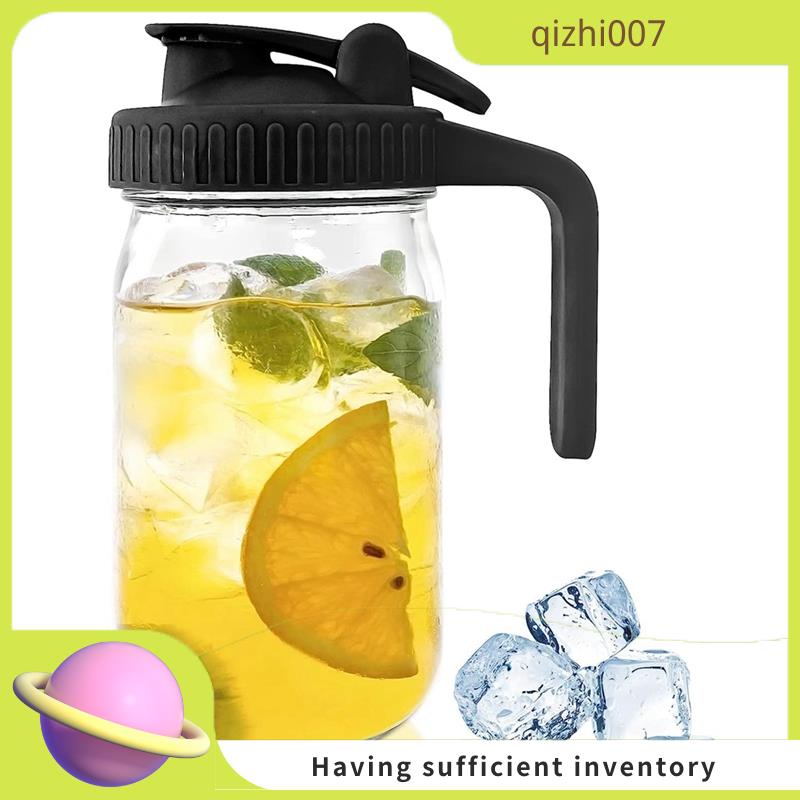 qizhi007 32Oz Mason Jar Pour Spout Lid -Glass Pitcher Breast Milk ...