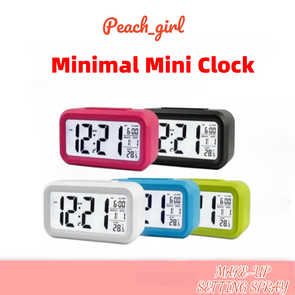 WHLF Digital Backlight LED Display Table Alarm Clock Snooze Thermometer ...