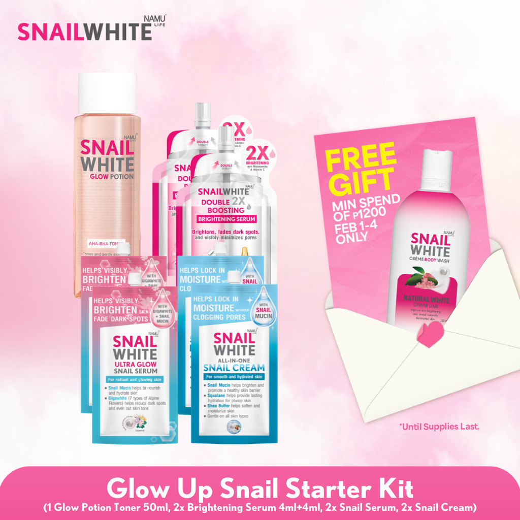 SNAILWHITE Glow Up Snail Starter Kit | Shopee Philippines