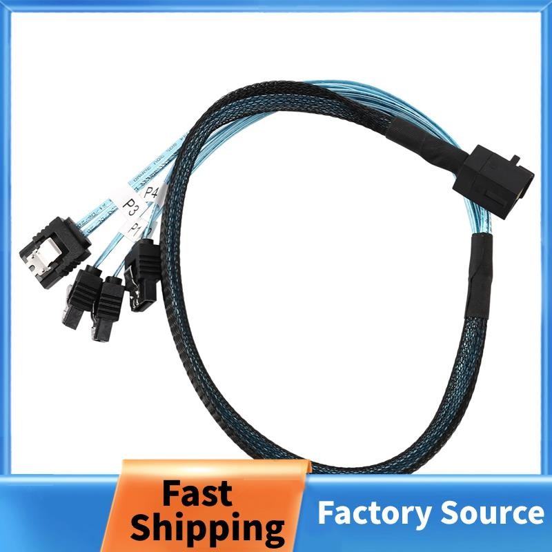 Internal Mini SAS to SATA Cable, SFF-8643 to SATA Forward Breakout ...