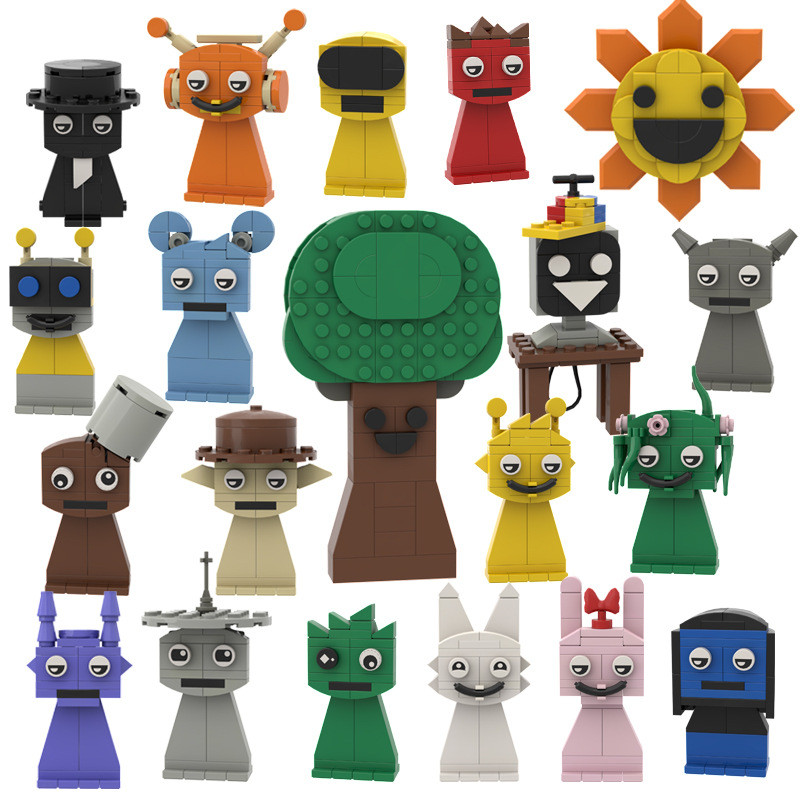 6-18cm Sprunki Toys Building Block Figurines Incredibox - Educational ...