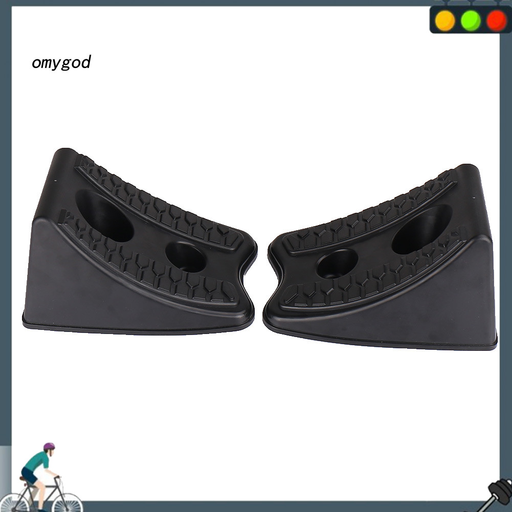 OMG 2Pcs Heavy Duty Rubber Car Vehicle Parking Wheel Stoppers Tire ...