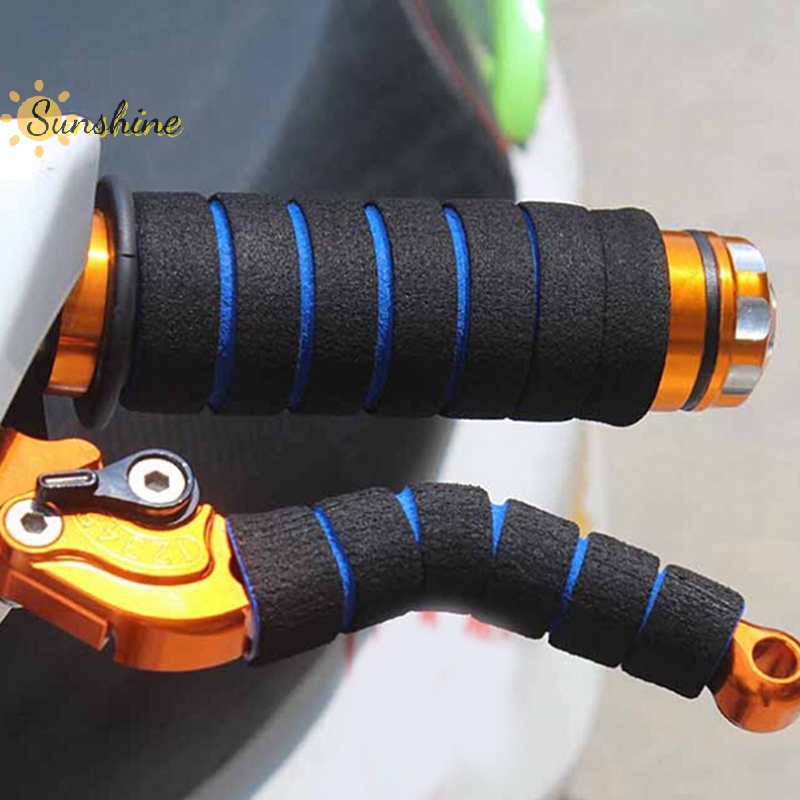 Sunshine> 4pcs/set universal grip comfort foam handle bar motorcycle ...