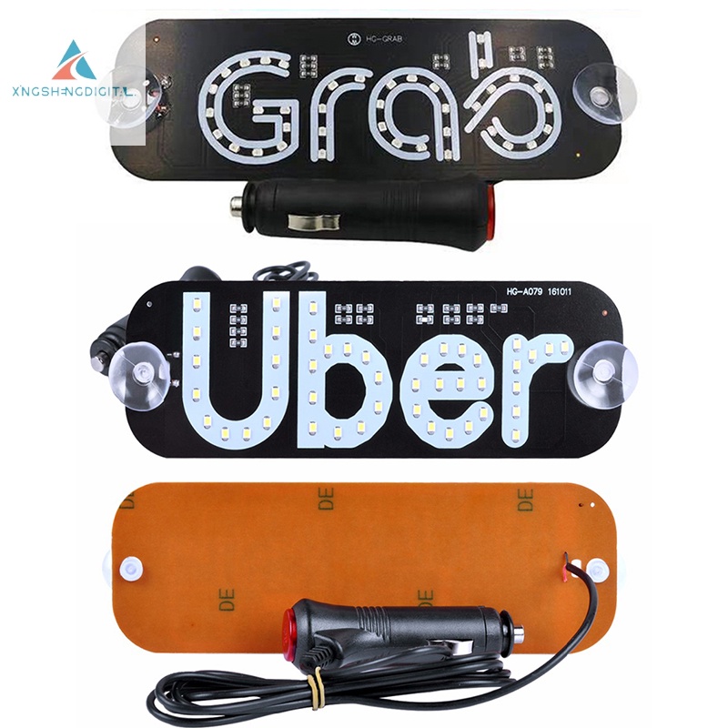 ZJPG> Universal GRAB Taxi LED Advertising Sign Indicator Light Lamp Car ...