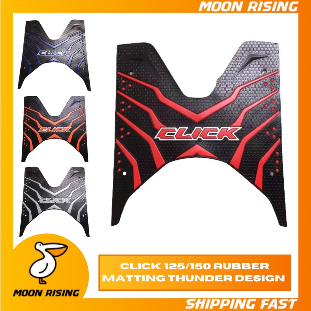 CLICK 125/150 RUBBER MATTING THUNDER DESIGN FOR CLICK MOTORCYCLE ...