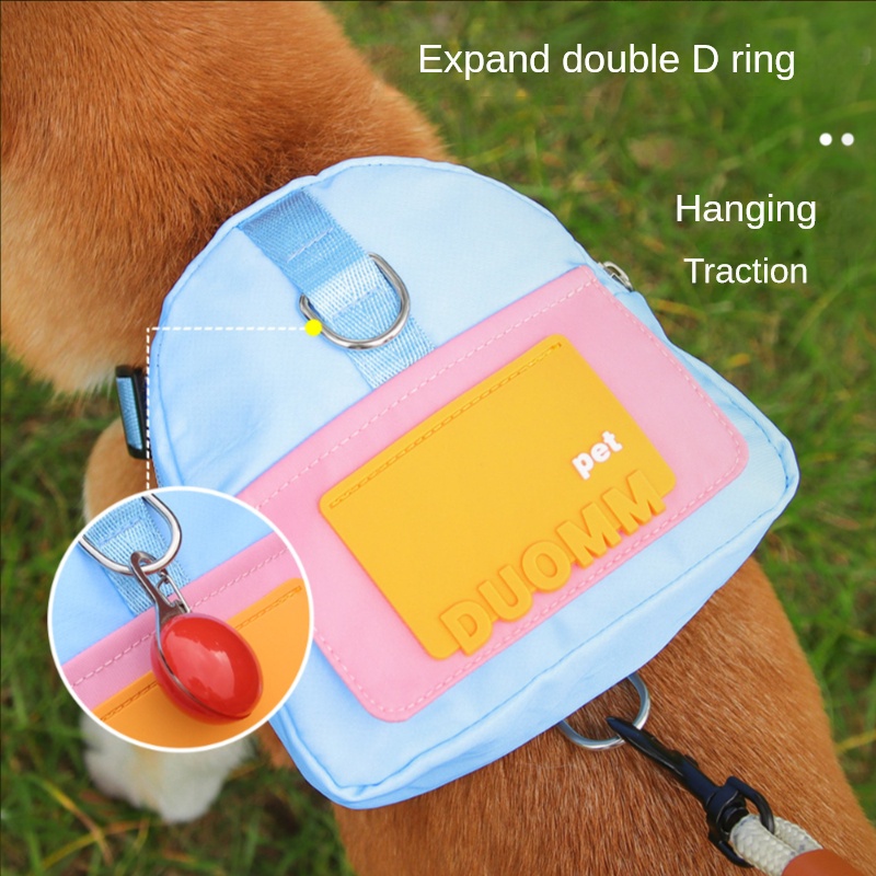 Pet backpack cartoon dog backpack outdoor travel | Shopee Philippines