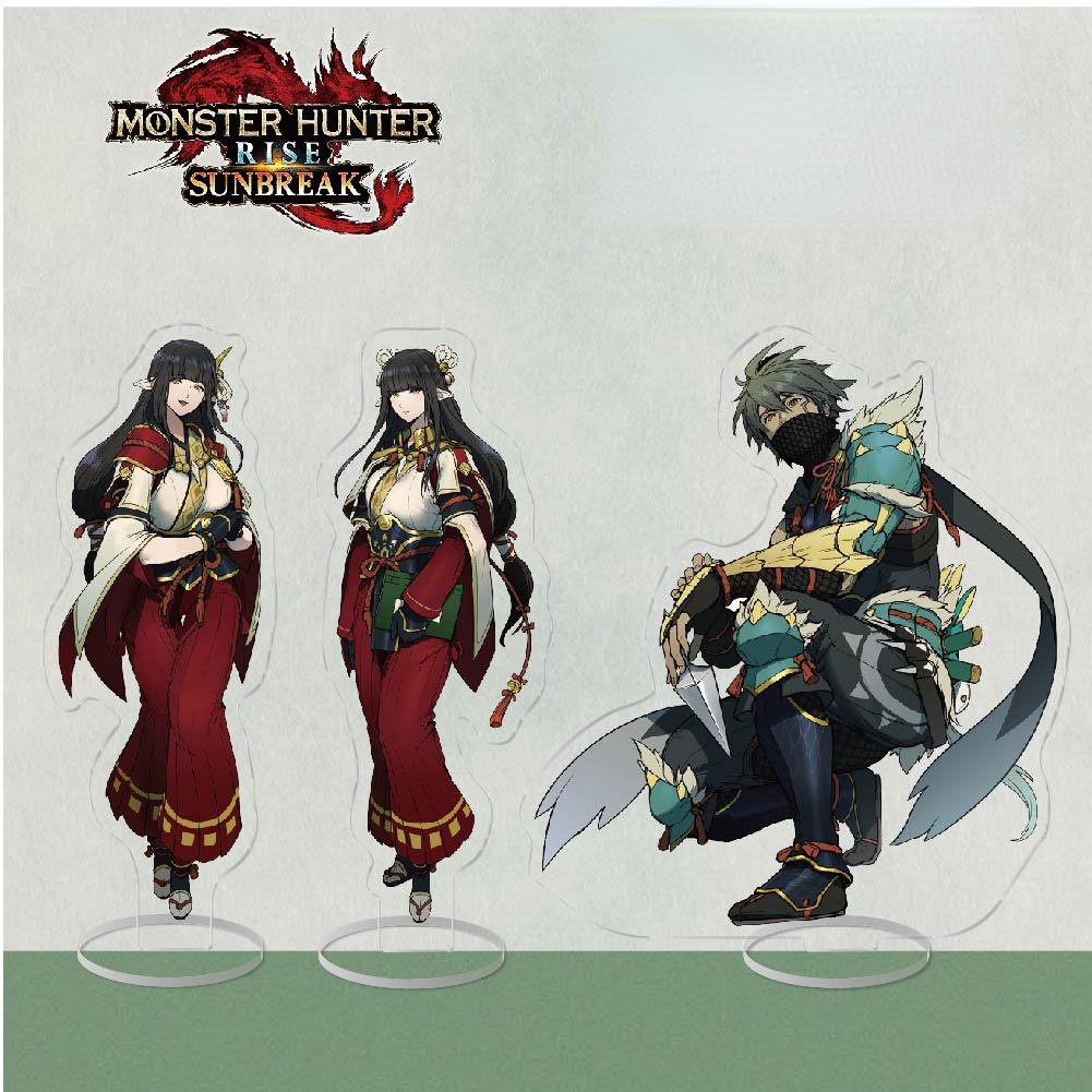 Game Monster Hunter Acrylic Stand Collection Souvenir Table Decor ...
