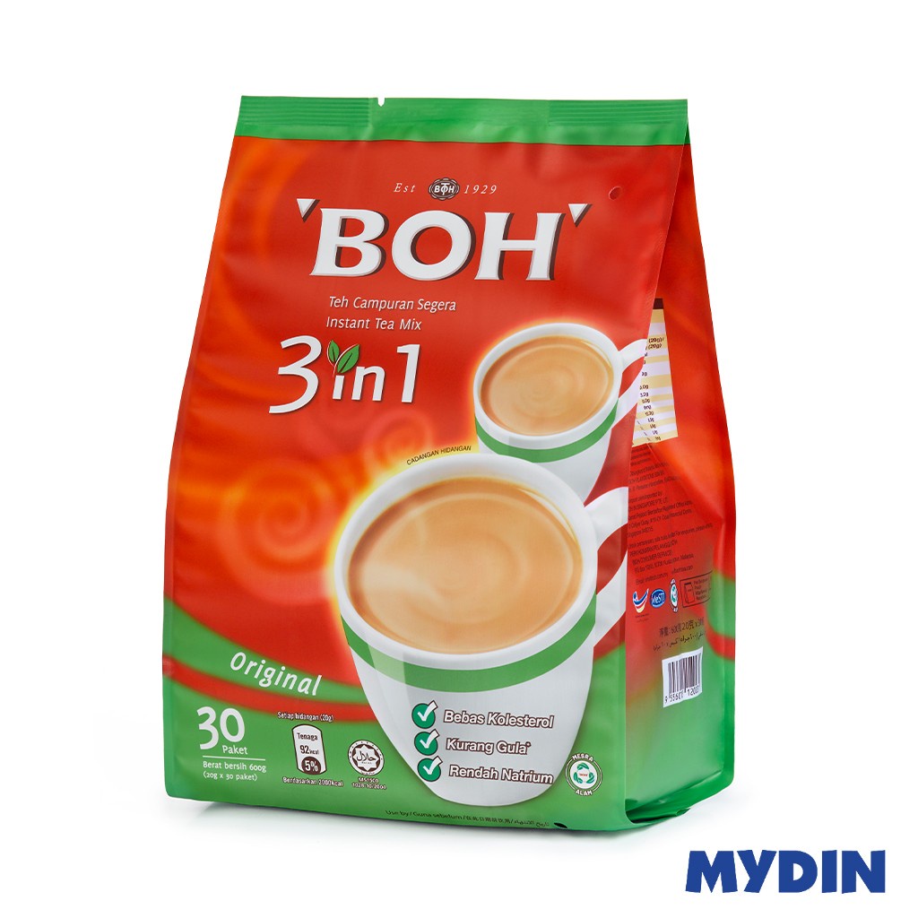 BOH 3 in 1 Instant Tea Mix (30 x 20g) | Shopee Philippines