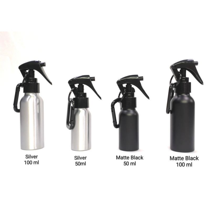 50/100 ml Mini Aluminum Trigger Spray Bottle | Shopee Philippines