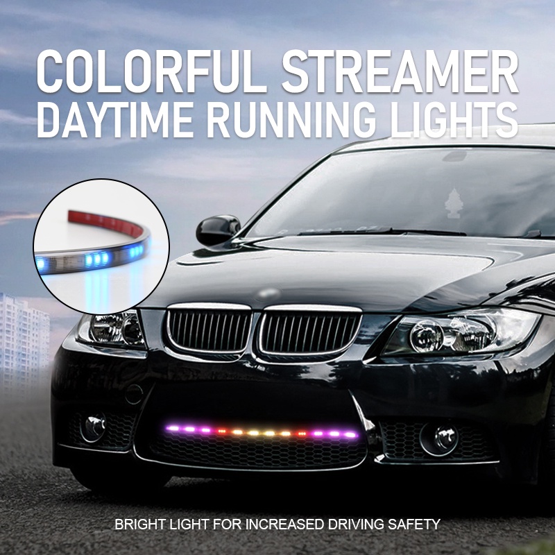 Car Trucks Motor Grill Flexible 7 Colors Showy LED Flow DRL Multimodal ...