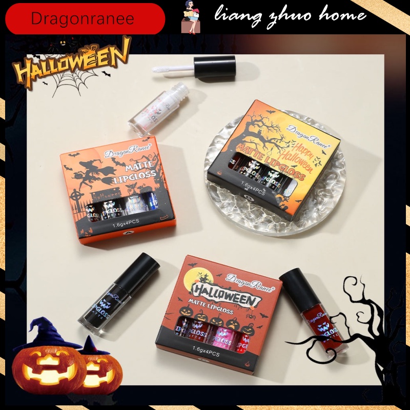 Dragon Ranee 4 Colors/set Box Lip Gloss Set Lipstick Waterproof Lasting ...