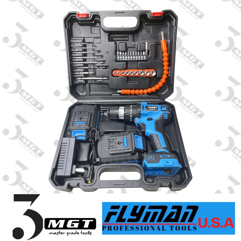 FLYMAN CORDLESS IMPACT DRILL 48 VOLTS | Shopee Philippines