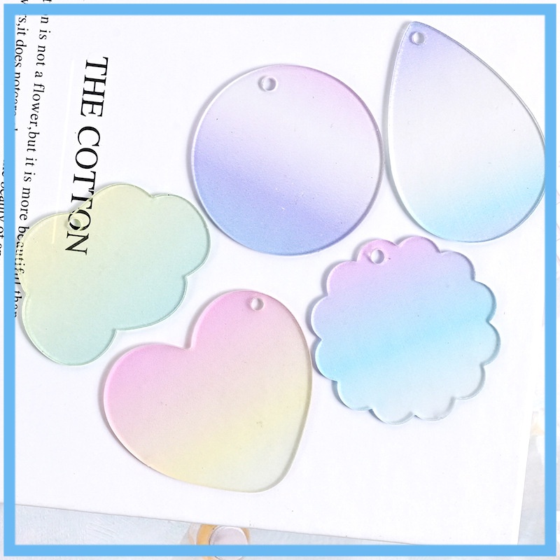 10PCs gradient goo card cream glue DIY children's hand-made goo card ...