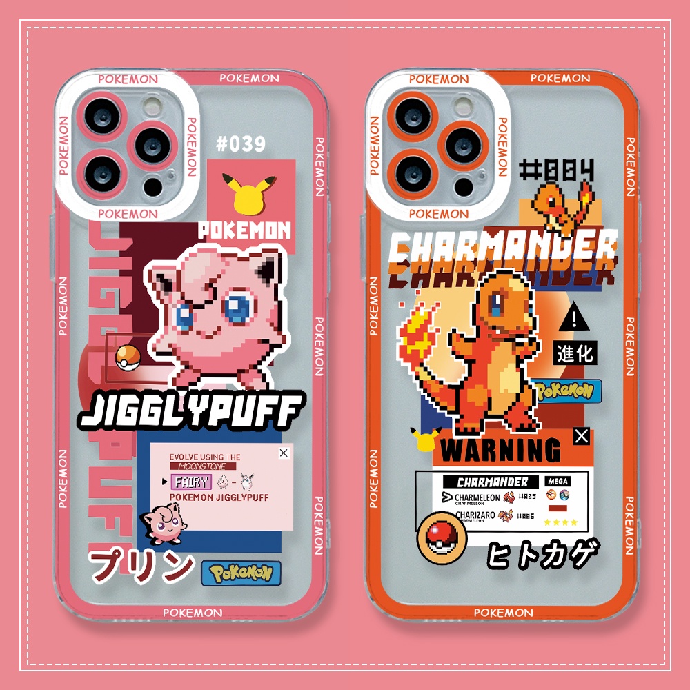 Cartoon Mosaic Pokemon Casing for iPhone 15 14 13 12 Mini 11 Pro Max X ...