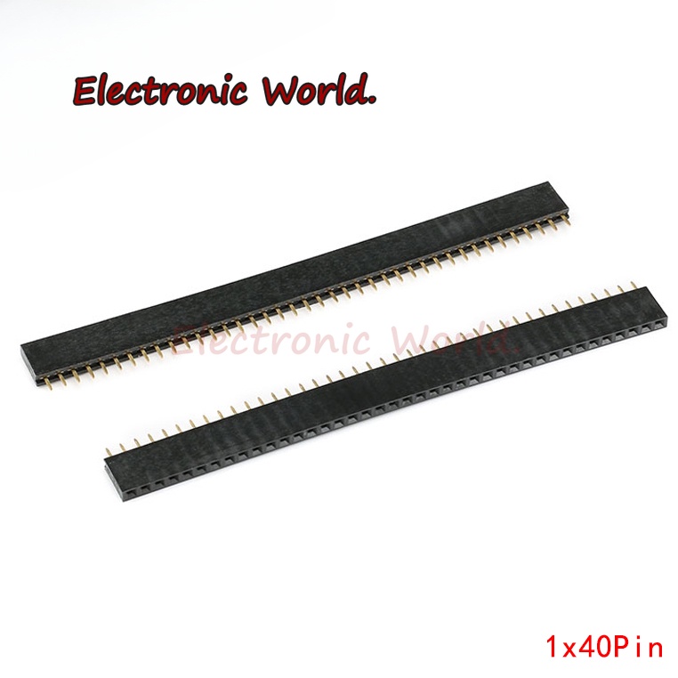 10PCS 2.54mm 1X40 PIN Single Row Straight female Pin Header Strip Connector Socket 140 40p 40PIN ...