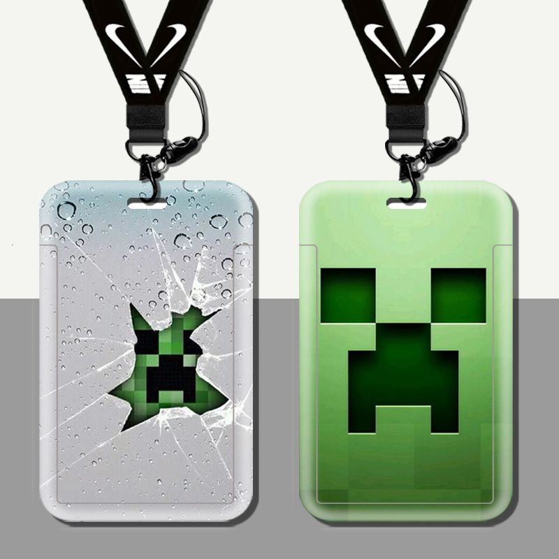 Minecraft MC DIY Student ID Card Holder Personal ID Card Case Bank Card ...