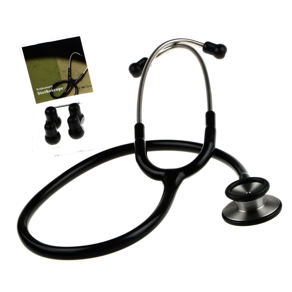 Dual Head Black Stethoscope Professional Stet (High Quality) | Shopee ...