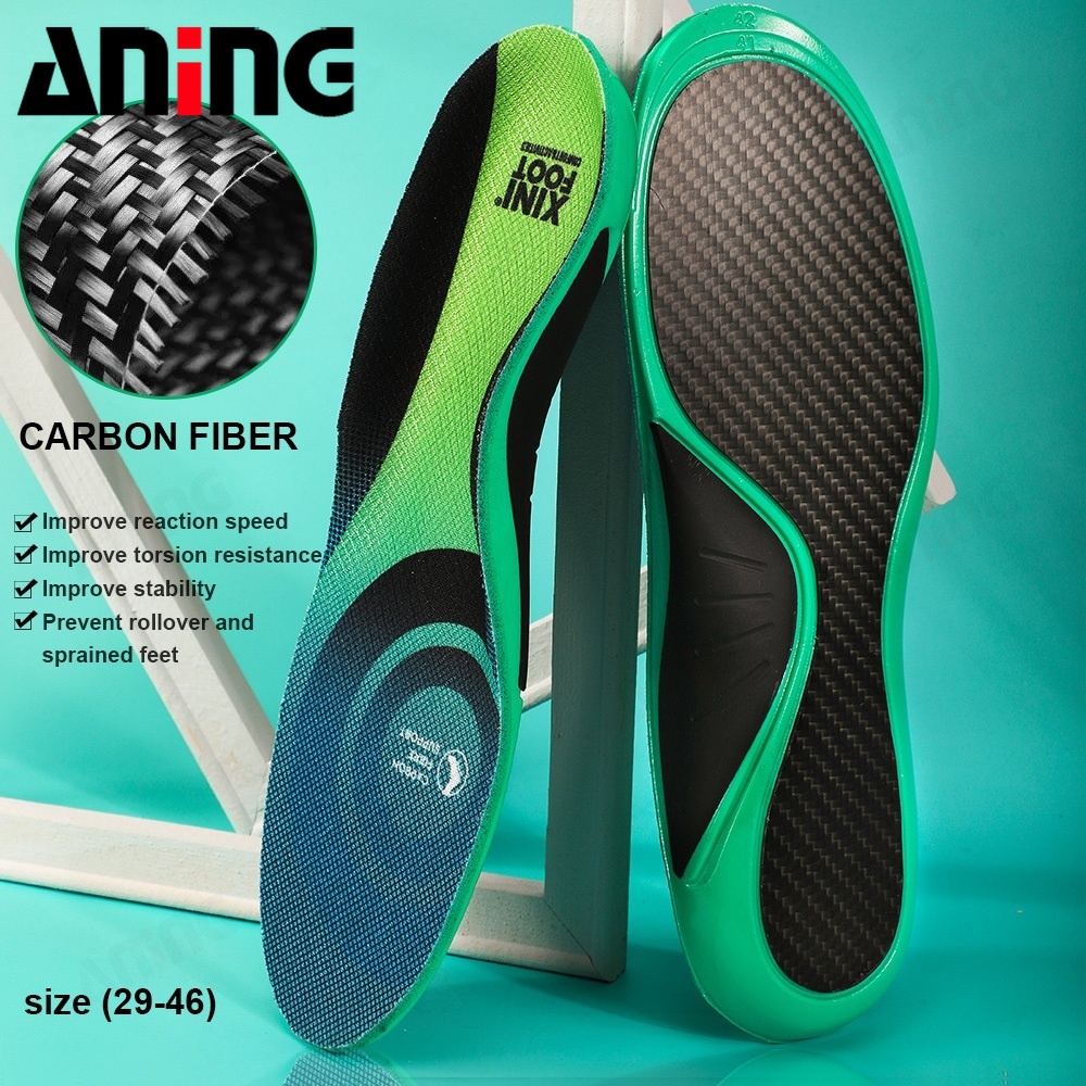 【high-tech】Carbon Fiber Insole Orthopedic Arch Support Shoe Insoles Pad Running Sport Shoe ...