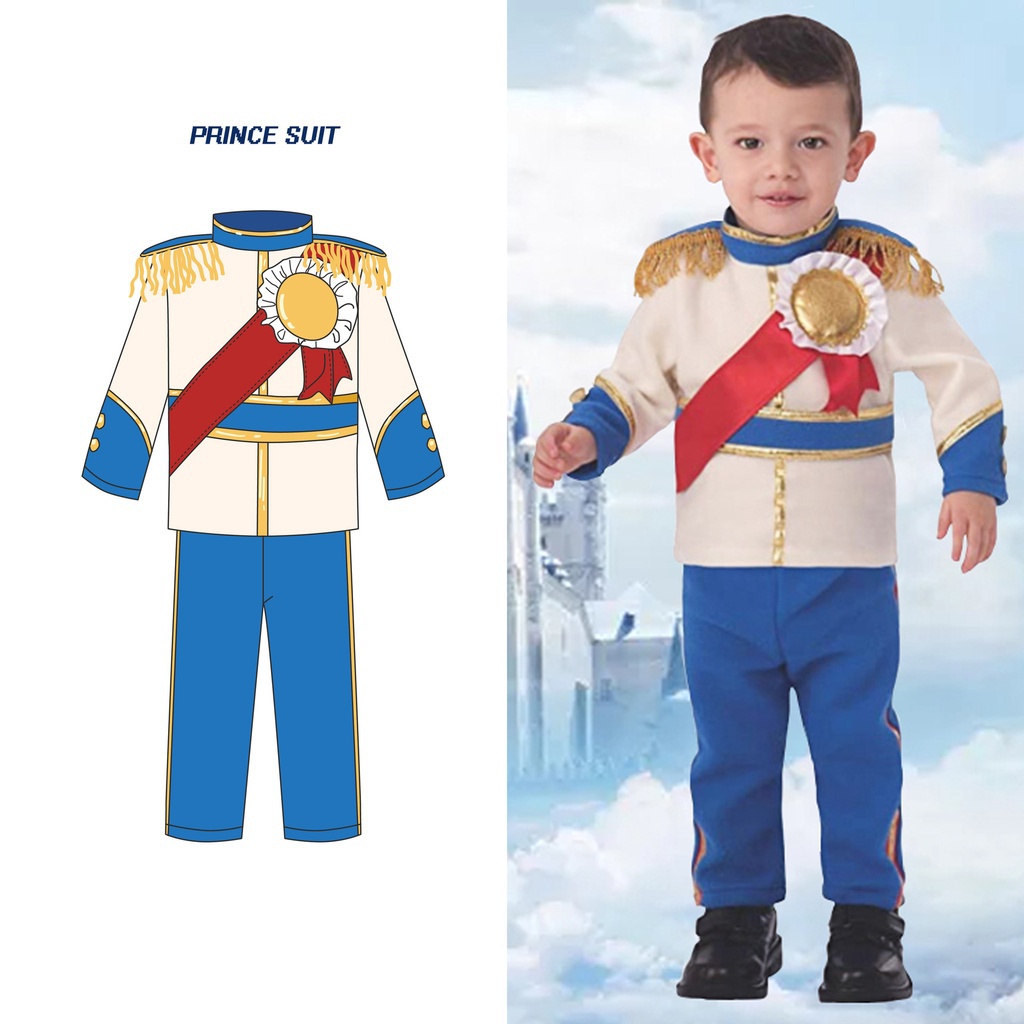 Halloween Kids Prince Costume Performances Cosplay Boys Girls Prince ...