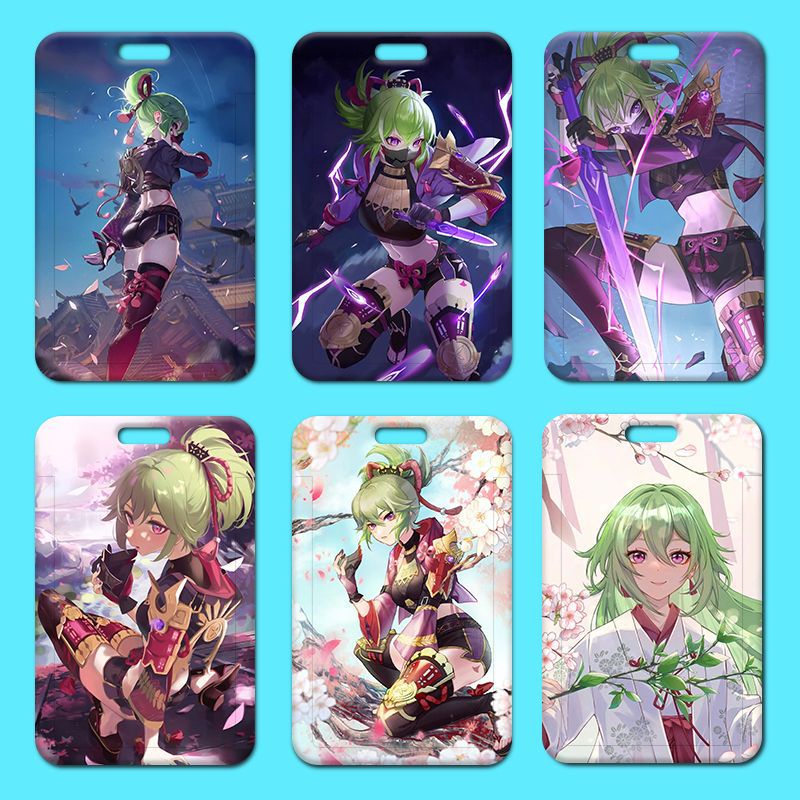 Yuanshen Kuki Shinobu Card Holder Bus Card Subway Card Student ID Food ...