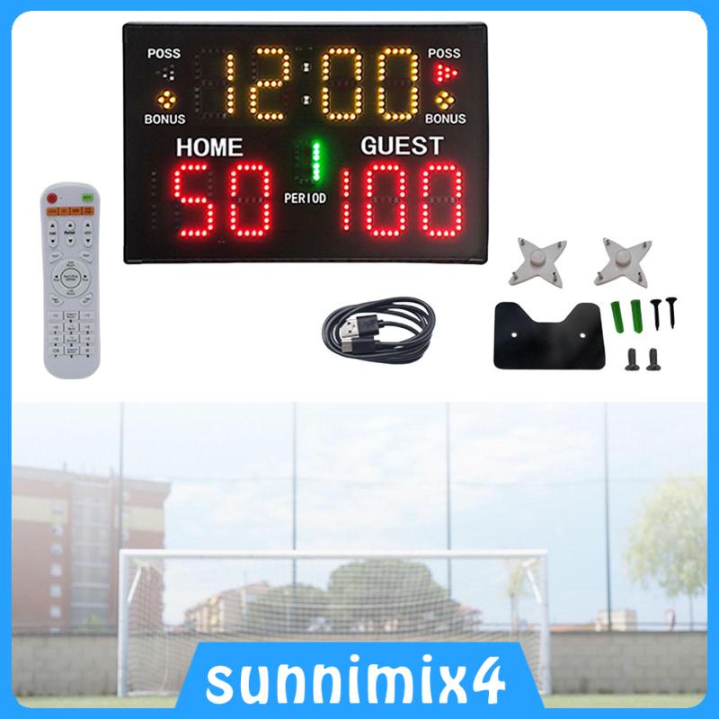 [ Digital Scoreboard Wall Hanging Battery Powered Score Clock with ...